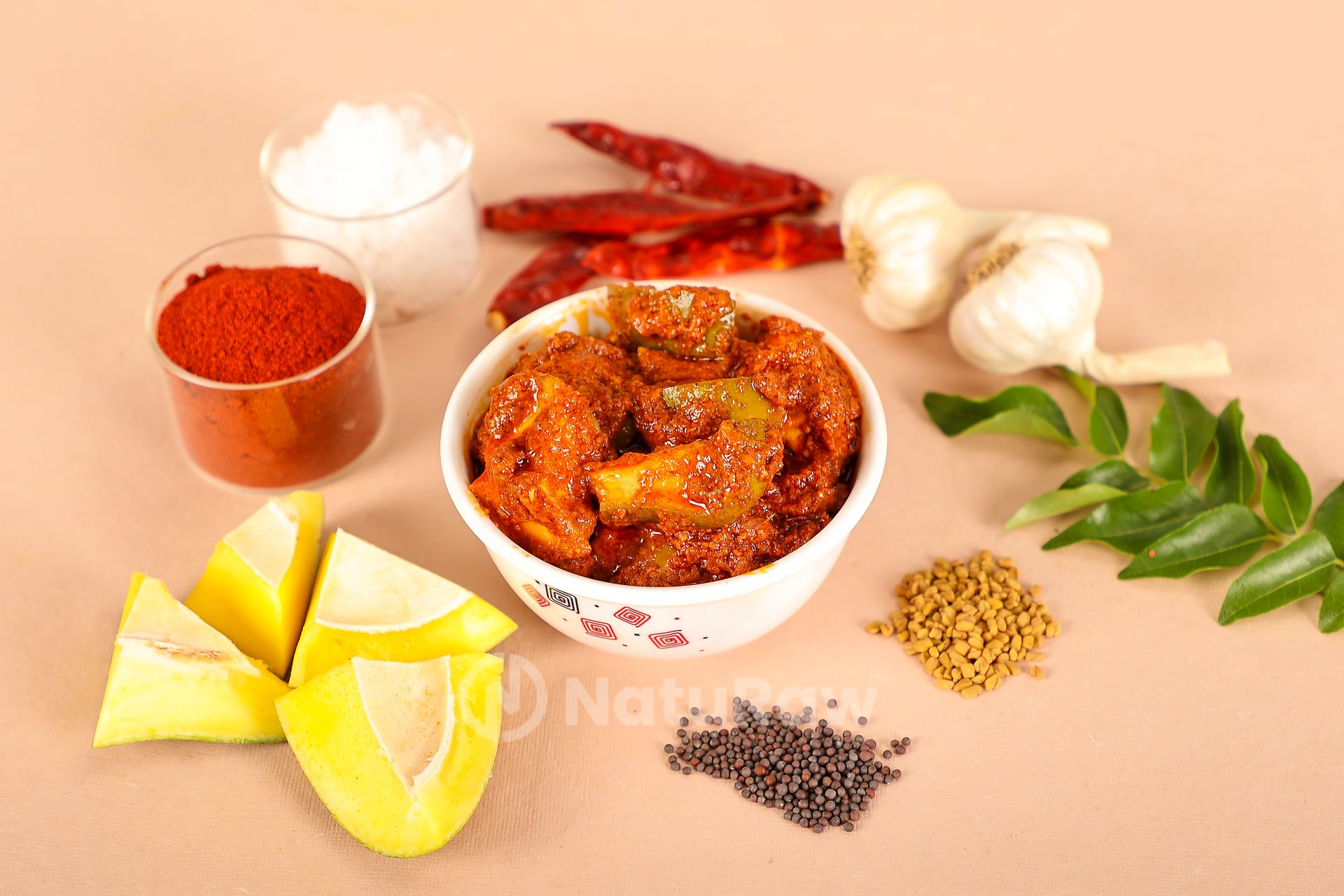 Buy Andhra Style Mango Pickle Online | NatuRaw Products Pvt Ltd